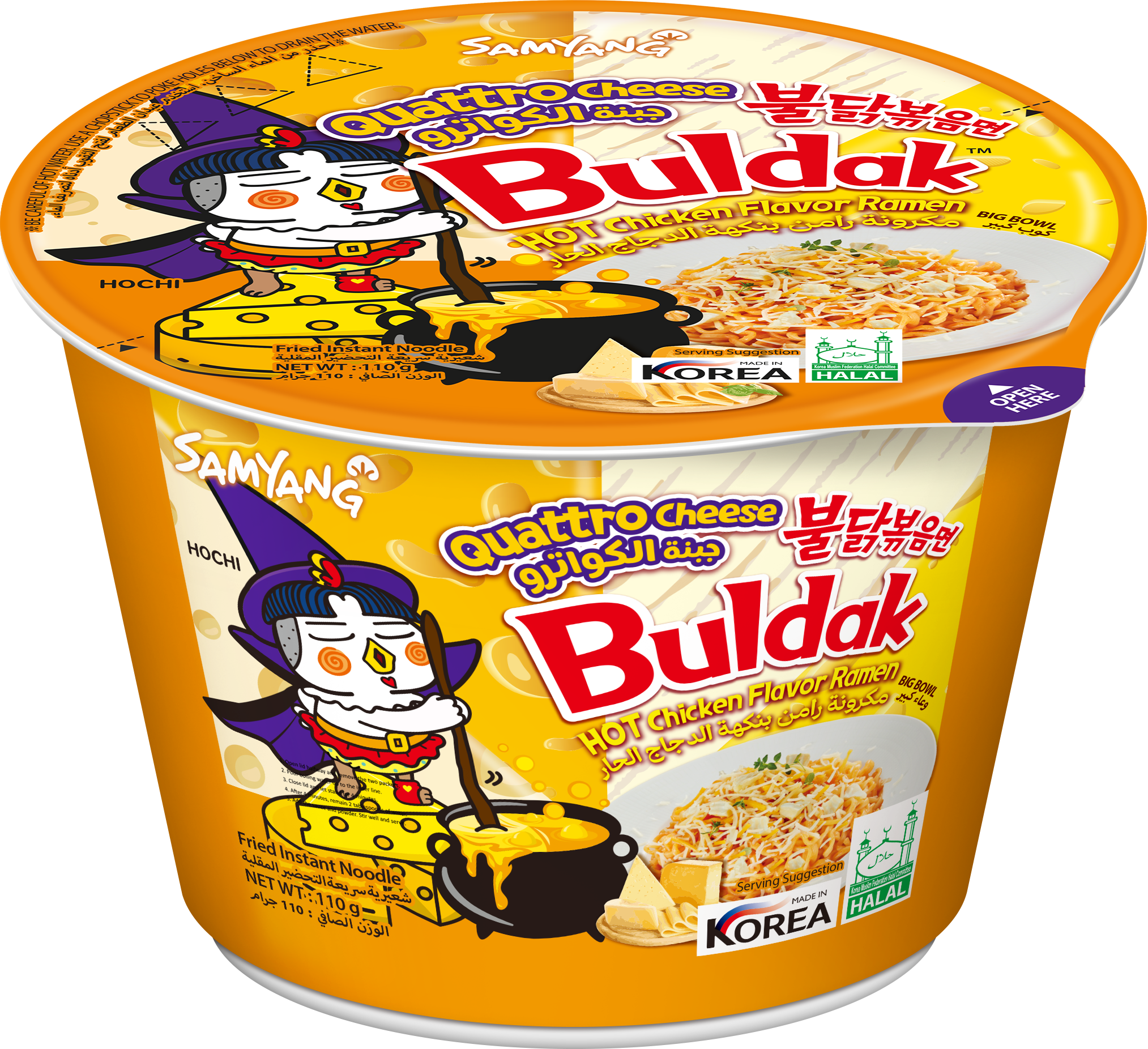 Buldak Ramen Quattro Cheese 145g - Buldak.com